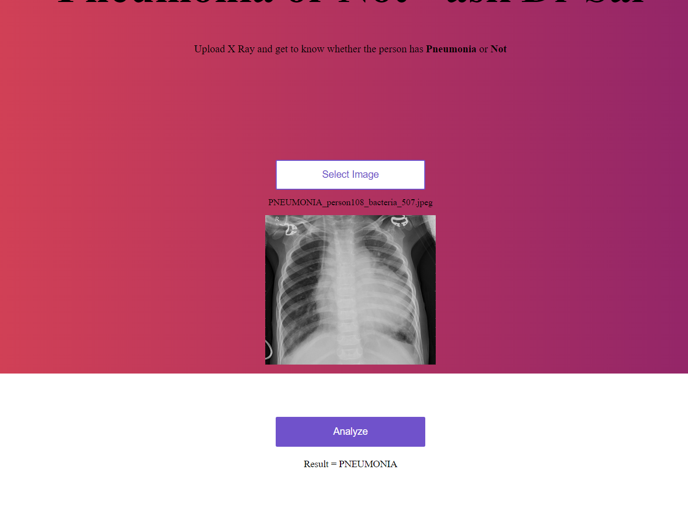 GitHub - zszazi/pneumonia-detection-web-app: Starter app for fastai v3 model deployment on Render