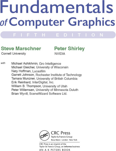 Translation-of-Fundamentals-of-Computer-Graphics-5th/Translation of ...