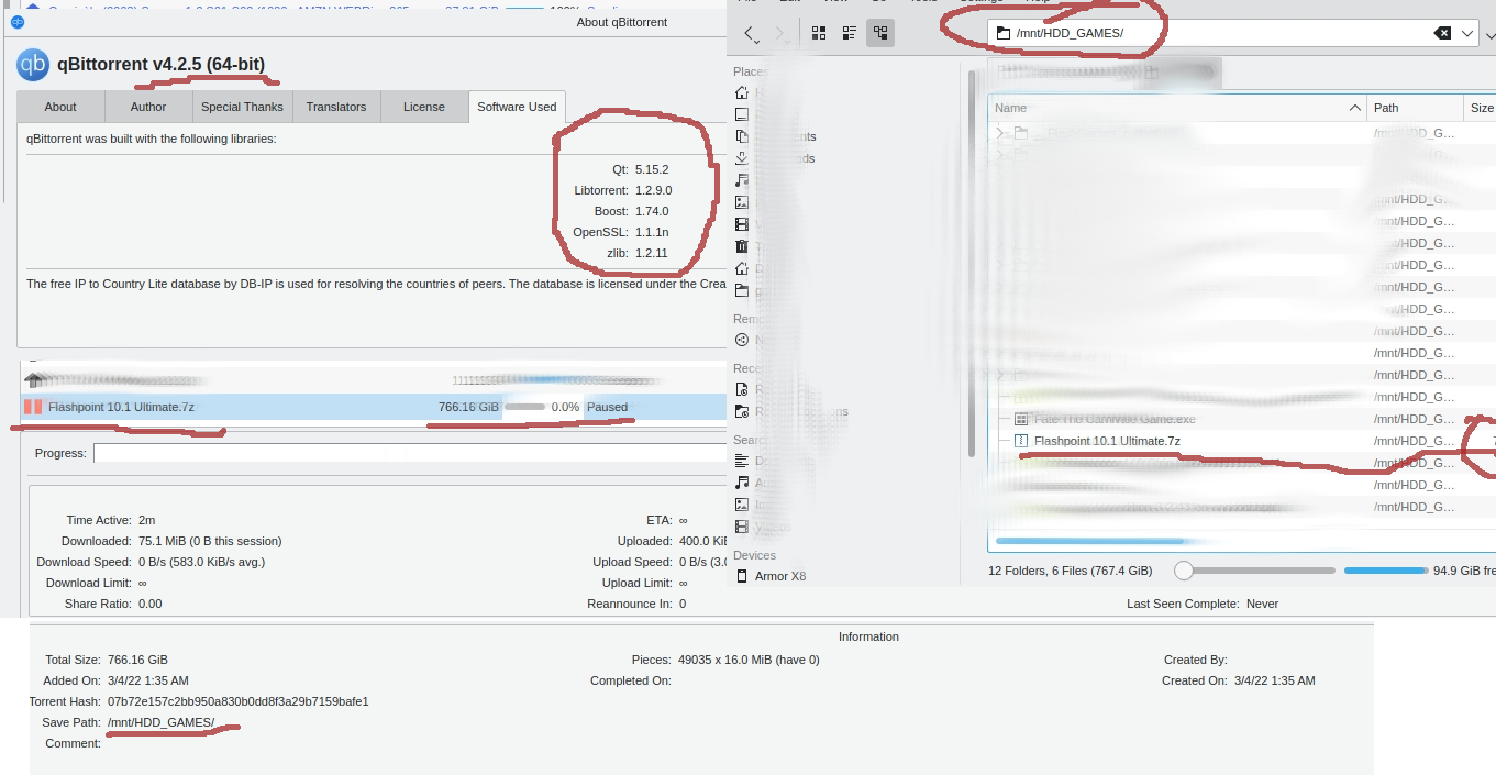 Cannot find the downloaded files while pointing in the right directory ...