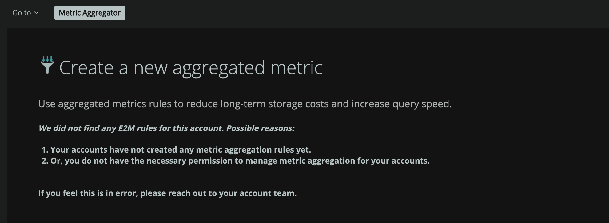 [3rd Party Apps] Not able to see any E2M rules · Issue #50 · newrelic/nr1-metrics-aggregator ...