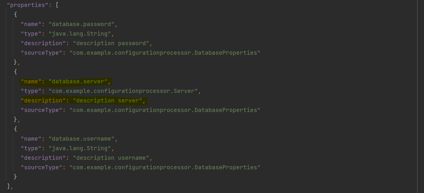 Description of property annotated with @NestedConfigurationProperty in ...