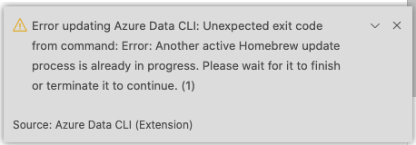 azdata update package discovery error should not result in an popup · Issue #12745 · microsoft ...