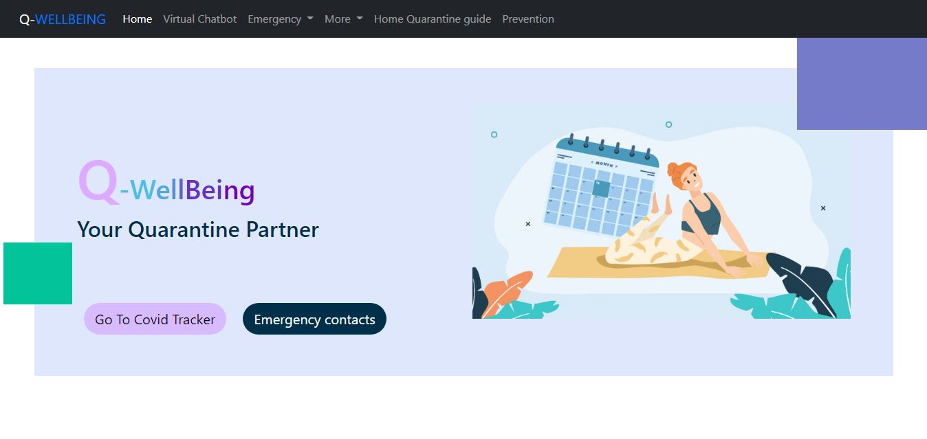 GitHub - mahima-shetty/qwellbeing: Quarantine wellbeing