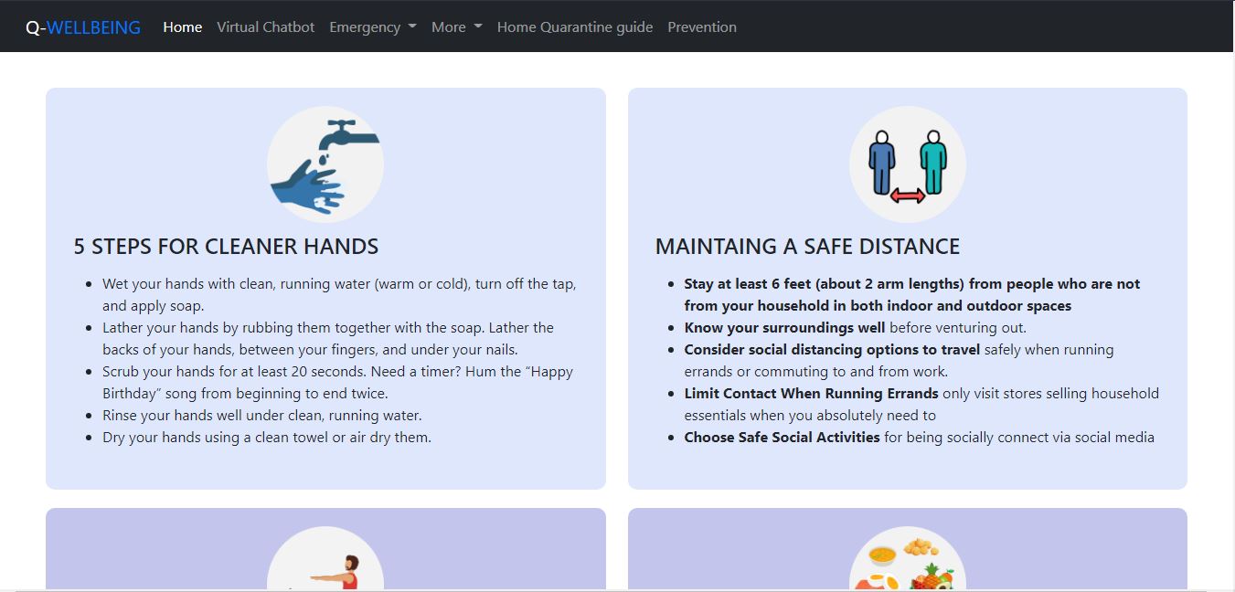 GitHub - mahima-shetty/qwellbeing: Quarantine wellbeing