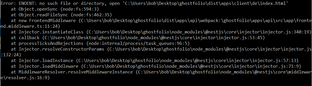 Add error handling in FrontendMiddleware (readFileSync) · Issue #1231 · ghostfolio/ghostfolio ...