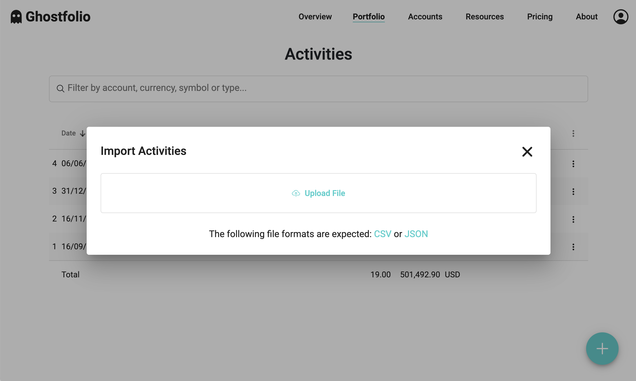 Add guide for activity importing · Issue #769 · ghostfolio/ghostfolio · GitHub