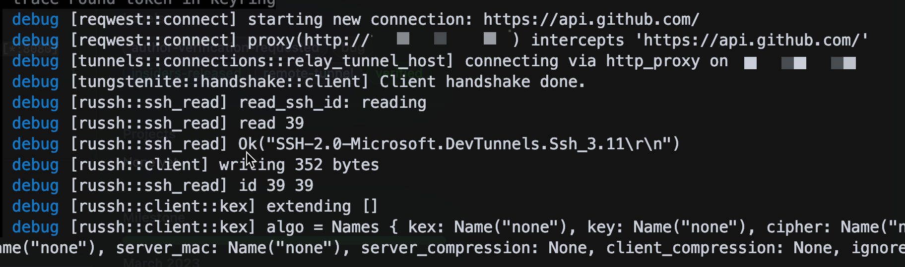Unable To Create Remote Tunnel Through A Proxy · Issue 169333 · Microsoftvscode · Github 6395