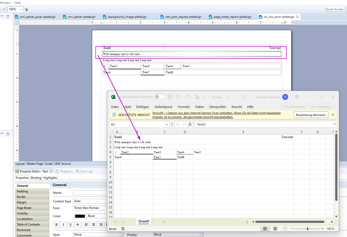 An error occurs when creating an XLS/XLSX file · Issue #1455 · eclipse-birt/birt · GitHub