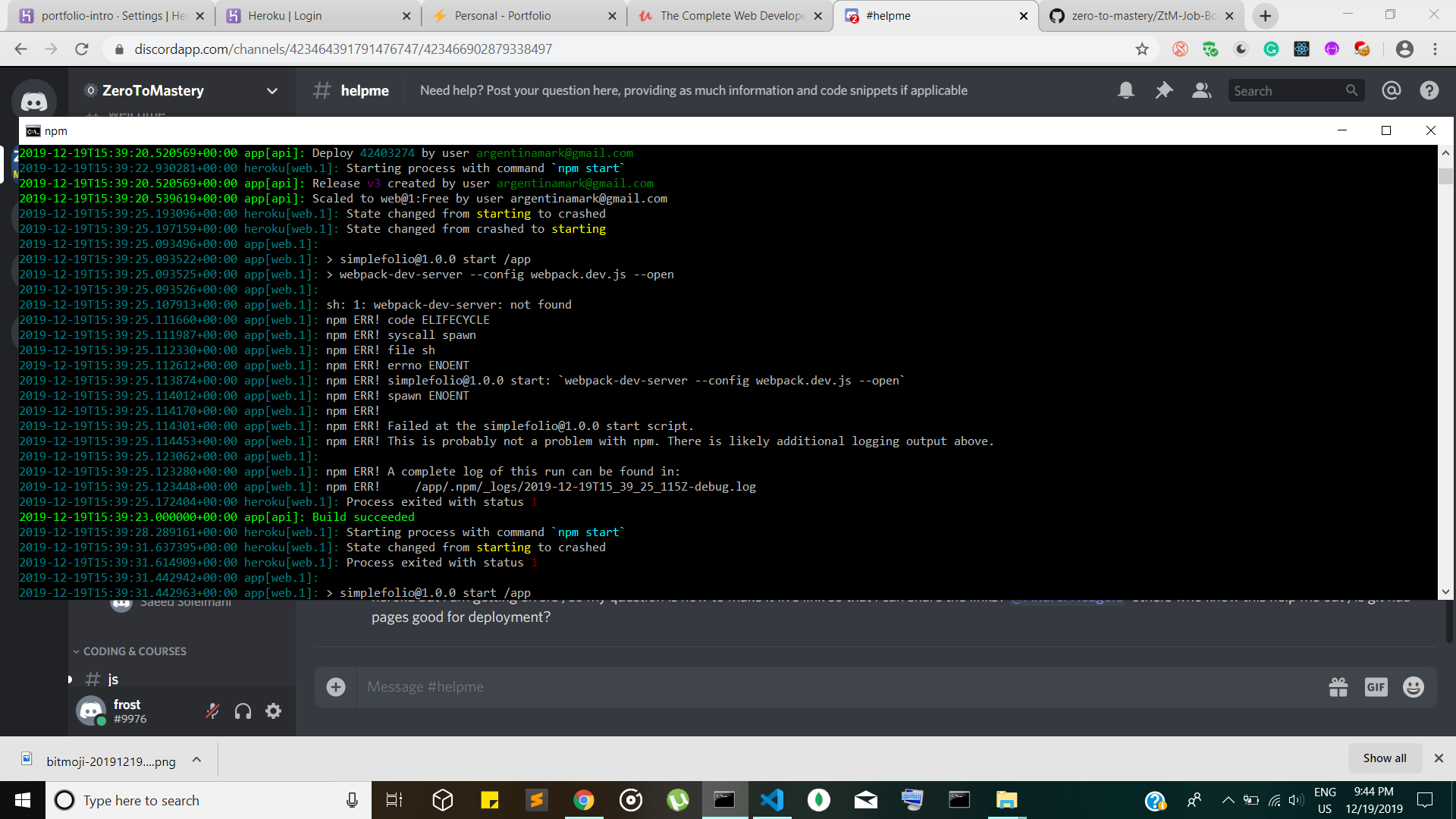 Heroku deployment · Issue #13 · cobiwave/simplefolio · GitHub