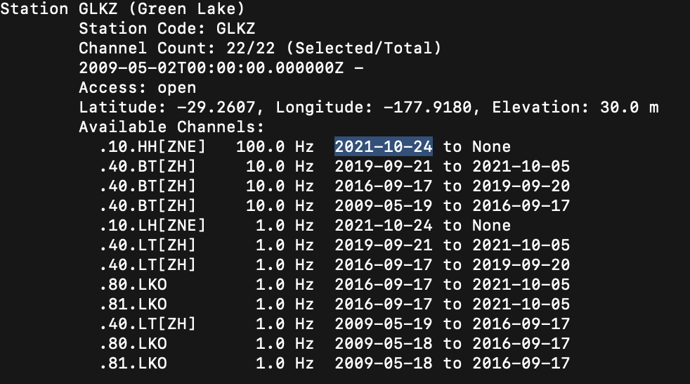 GLKZ Instrument Respons for HH channels missing prior to 2021-10-24 · Issue #110 · GeoNet/help ...