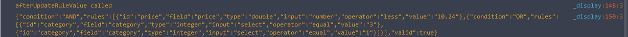queryBuilder('getRules') returns null during afterUpdateRuleValue ...