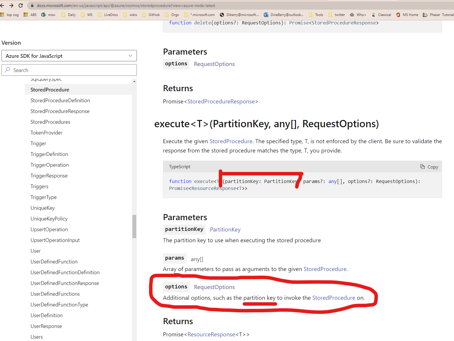 Azure Cosmos Ref Docs Bug Issue For Stored Procedures · Issue 23219 · Azure Azure Sdk For Js