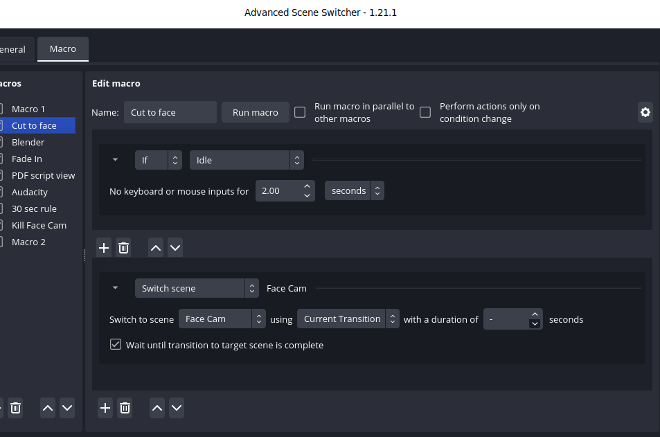 'If Idle' Loop glitch? · Issue #720 · WarmUpTill/SceneSwitcher · GitHub