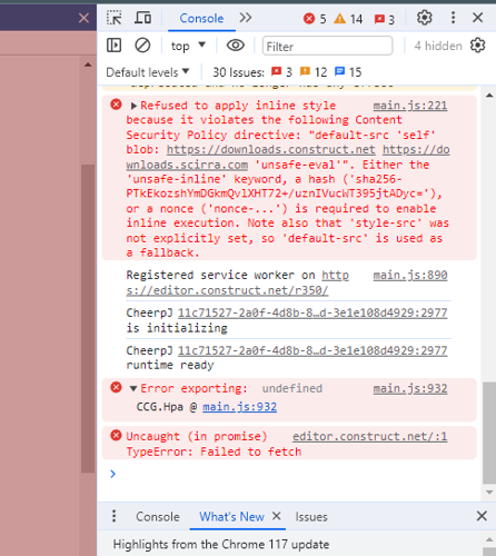 C3 Crushes Randomly · Issue #7445 · Scirra/Construct-bugs · GitHub