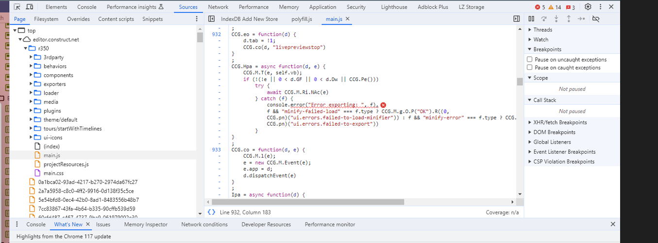 C3 Crushes Randomly · Issue #7445 · Scirra/Construct-bugs · GitHub
