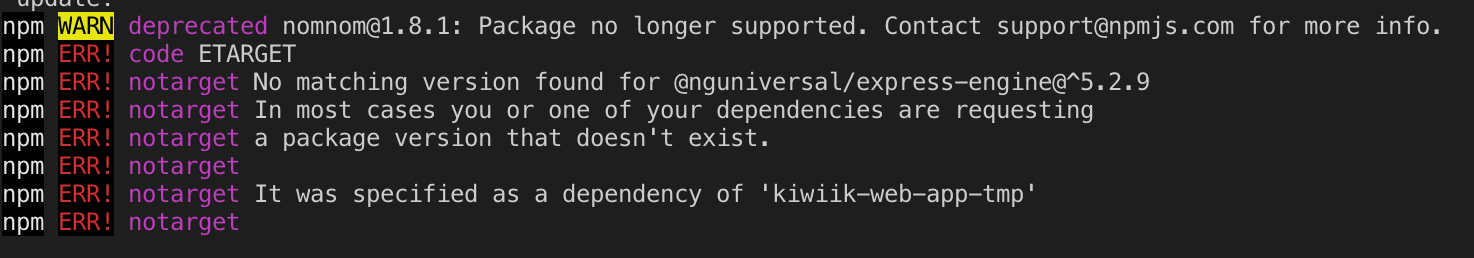Issue npm installing this toolkit · Issue #527 · maciejtreder/ng-toolkit · GitHub