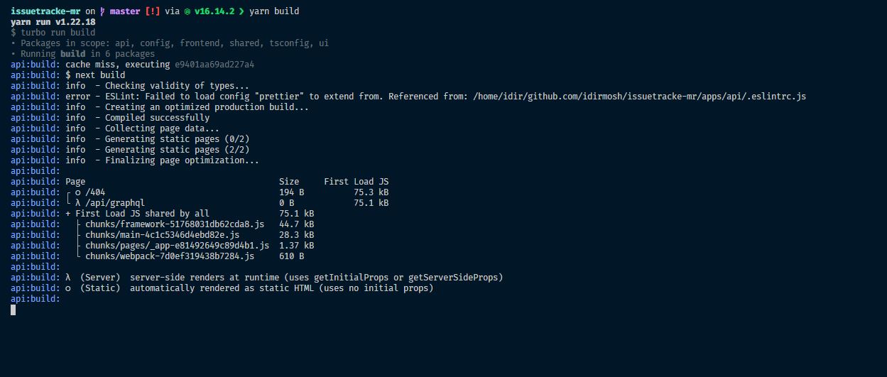 Turborepo Hangs After Building The First App · Issue 1002 · Vercel Turborepo · Github