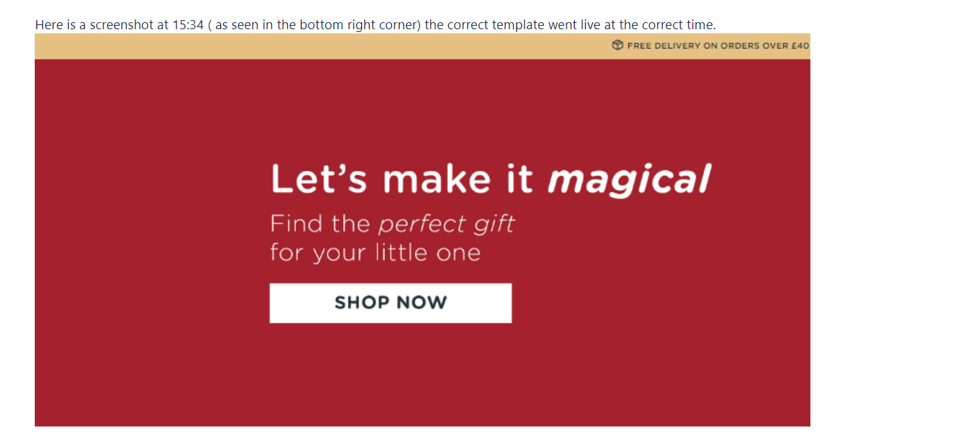 Scheduling issue on Production LIVE environment where CMS page update delayed with 1 hour ...
