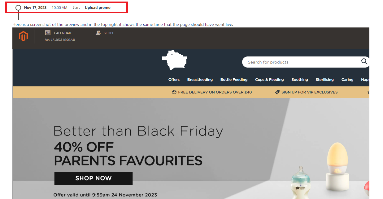 Scheduling issue on Production LIVE environment where CMS page update delayed with 1 hour ...