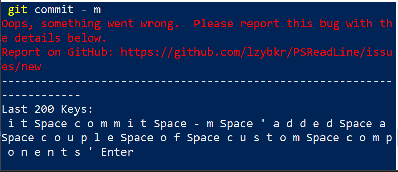 git commit command cancels when first apostrophe for the descripting message is typed · Issue ...