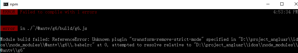 build出现错误 · Issue #960 · antvis/G6 · GitHub