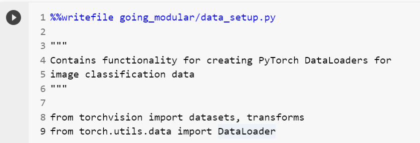 Video 174: Writing the outline for our first Python Script to setup the data · mrdbourke pytorch ...