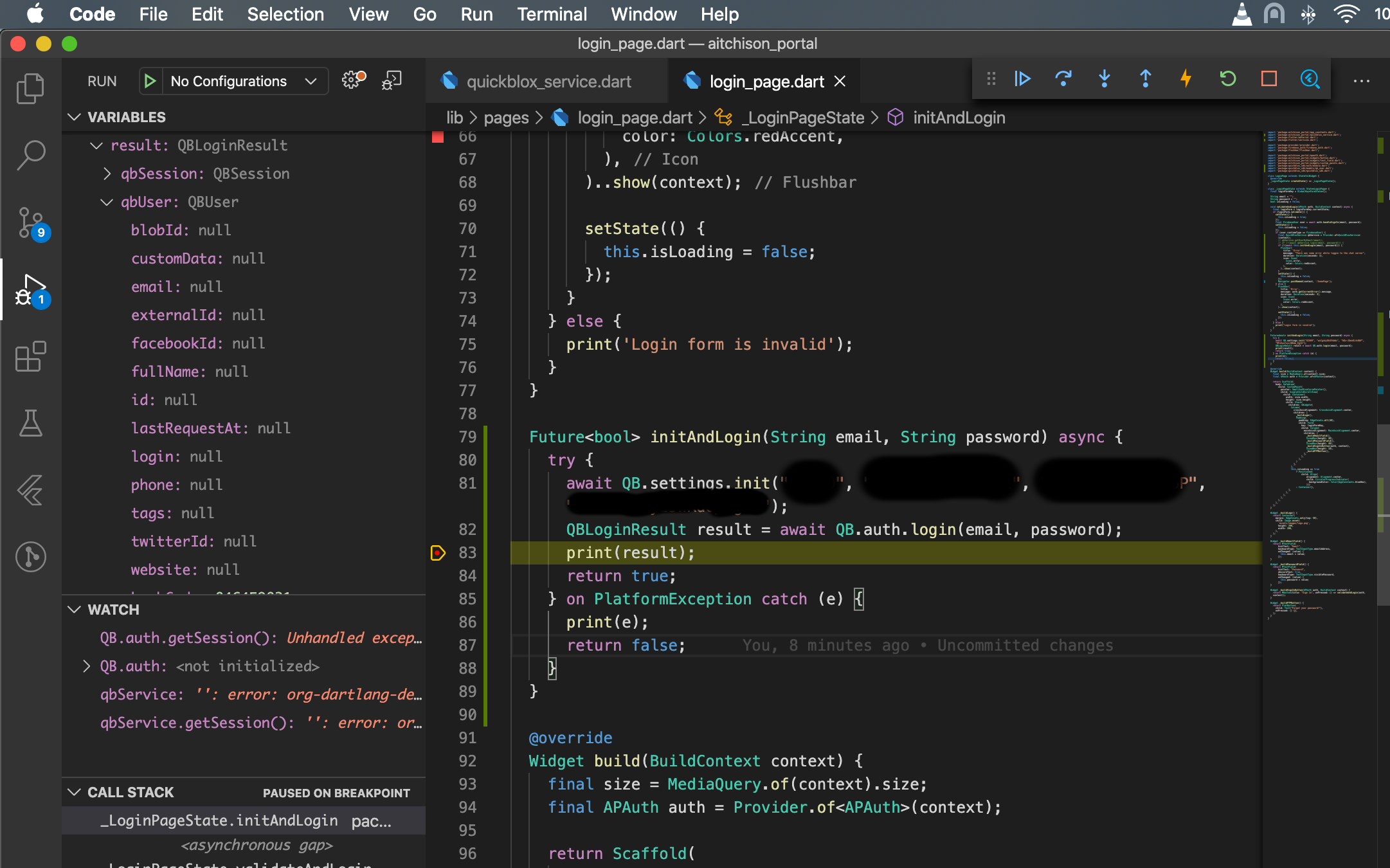 Unable to get the User Id of a Logged in User · Issue #8 · QuickBlox/quickblox-flutter-sdk · GitHub