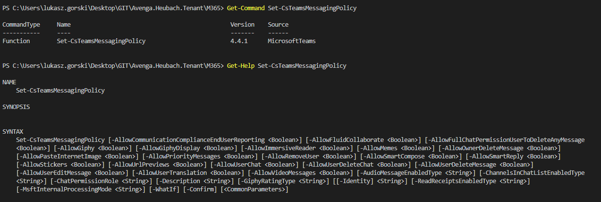 Cannot update TeamsMessagingPolicy using Set-TargetResource · Issue #1978 · microsoft ...