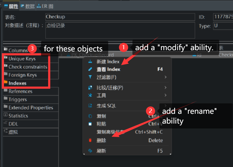 sql server : Add some ability for altering Index、Primary Keys & Foreign Keys. · Issue #17890 ...