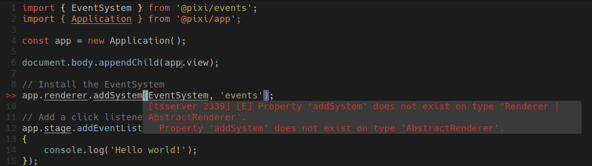 @pixi/events broken readme and typings · Issue #7853 · pixijs/pixijs · GitHub