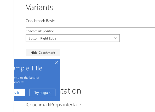 Coachmark: in example page Bottom position ones get cut off · Issue #9446 · microsoft/fluentui ...
