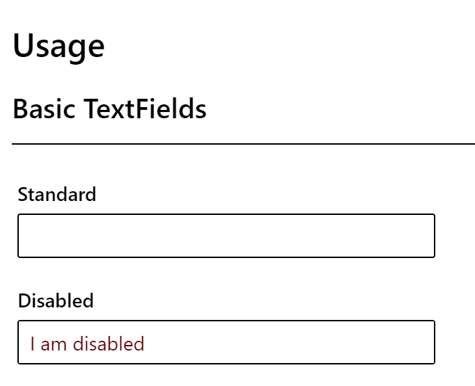 Unable To Differentiate Between A Nomal Textfield And A Disabled Textfield In High Contrast 