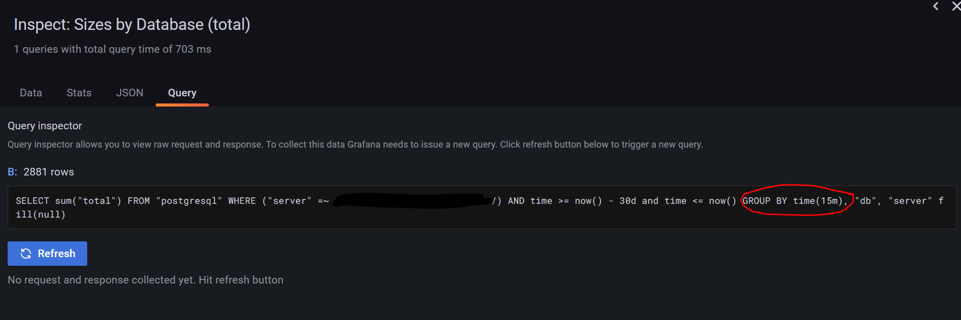 group_by time intervall is flexible, leads to errors if different from $collection_interval ...