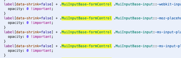 [TextField] display placeholder even it is not focused · Issue #14920 · mui/material-ui · GitHub