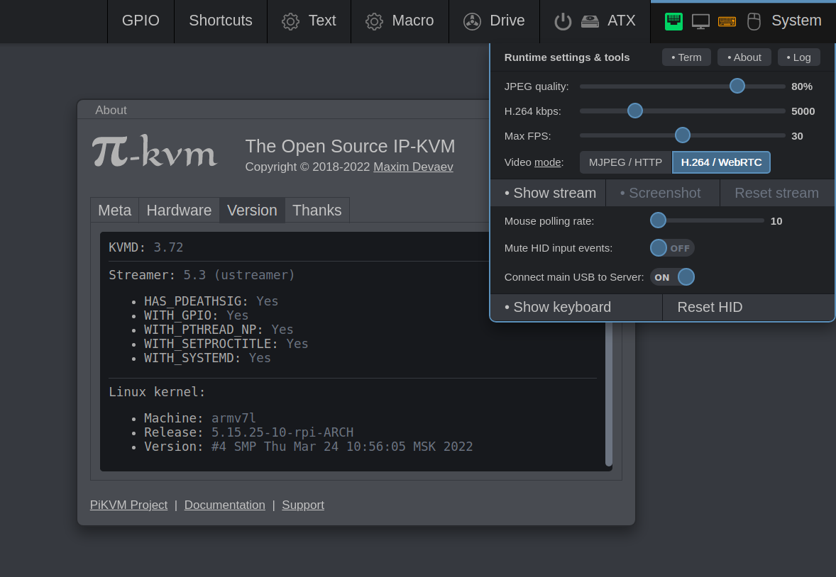 How do we determine the current version and date of piKVM? · Issue #697 · pikvm/pikvm · GitHub