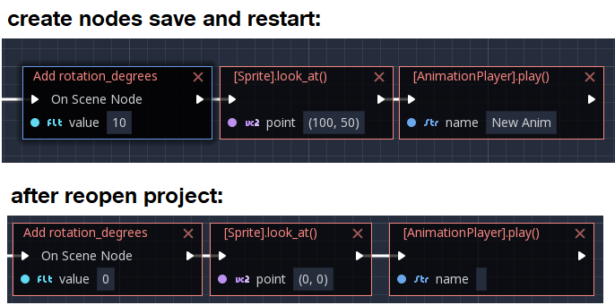 Parameter are visible but internaly empty, and when restart, all the values are empty · Issue ...