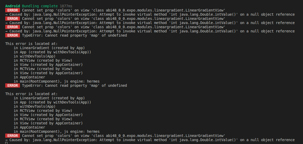 I received the following error when I try LinearGradient · Issue #22375 ...