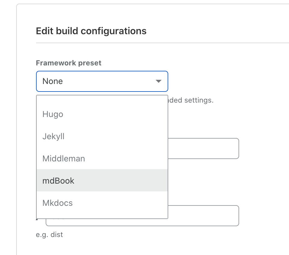 Pages: mdBook is in Framework preset but not supported yet · Issue #885 · cloudflare/cloudflare ...