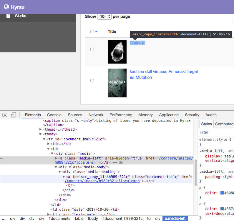 Adjacent Links go to the Same URL for Thumbnail and Work · Issue #129 · samvera-labs/nurax ...