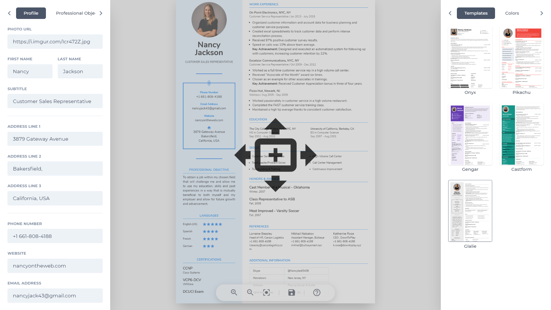 [Feature] Overlay to Show Possibility to Use Pan-zoom · Issue #62 · AmruthPillai/Reactive-Resume ...