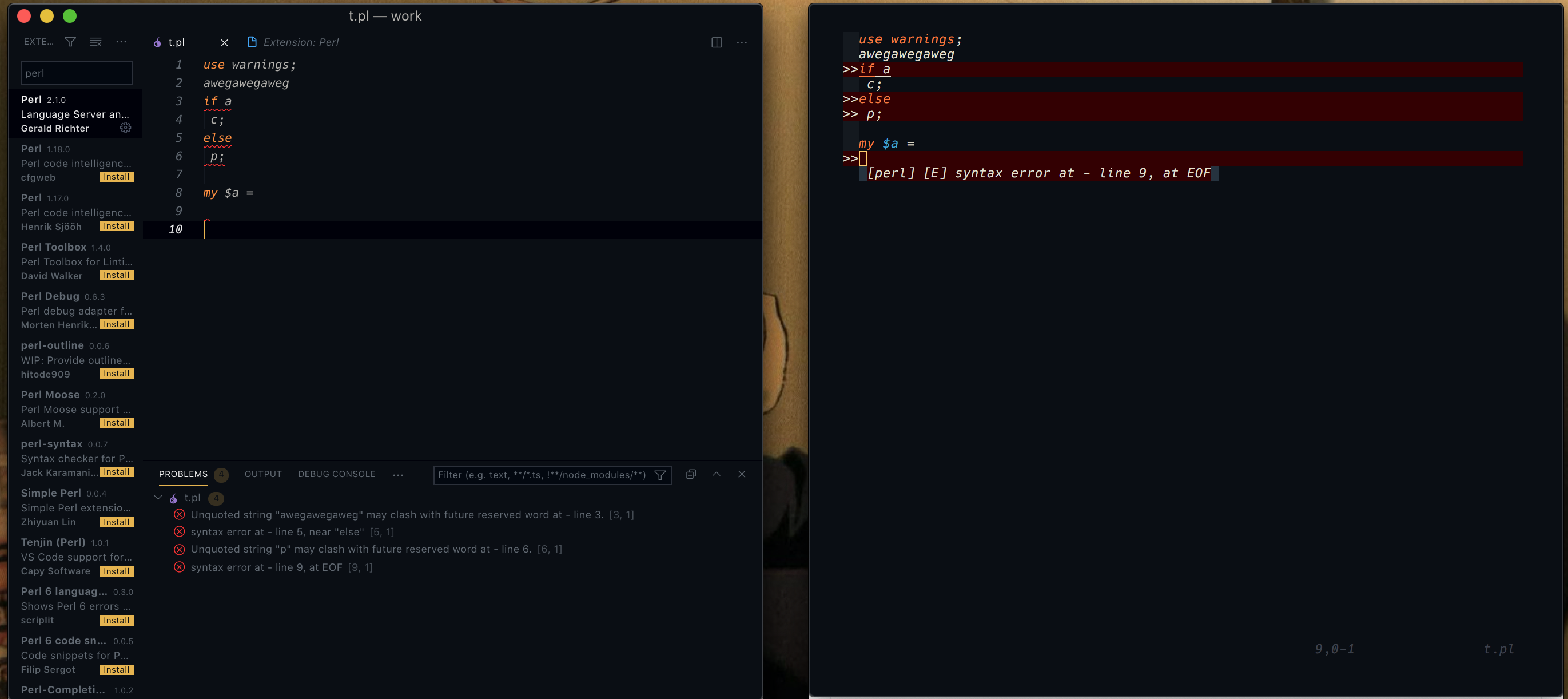 I want Perl coc , coc-perl · Issue #1770 · neoclide/coc.nvim · GitHub