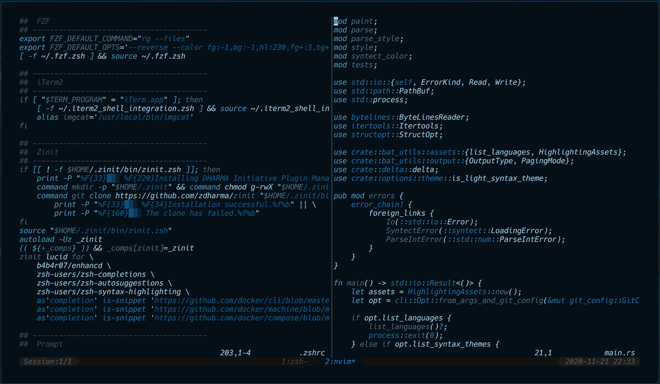 GitHub - DivineCatCode/abyss.vim: dark blue theme for vim