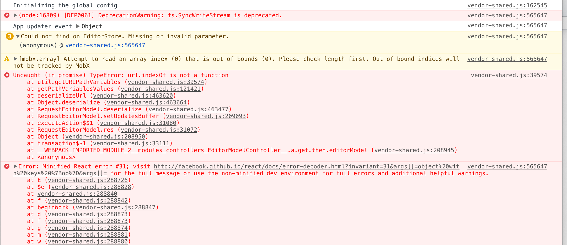 Something Went Wrong Vendor Shared Library · Issue 6679 · Postmanlabspostman App Support · Github 6946