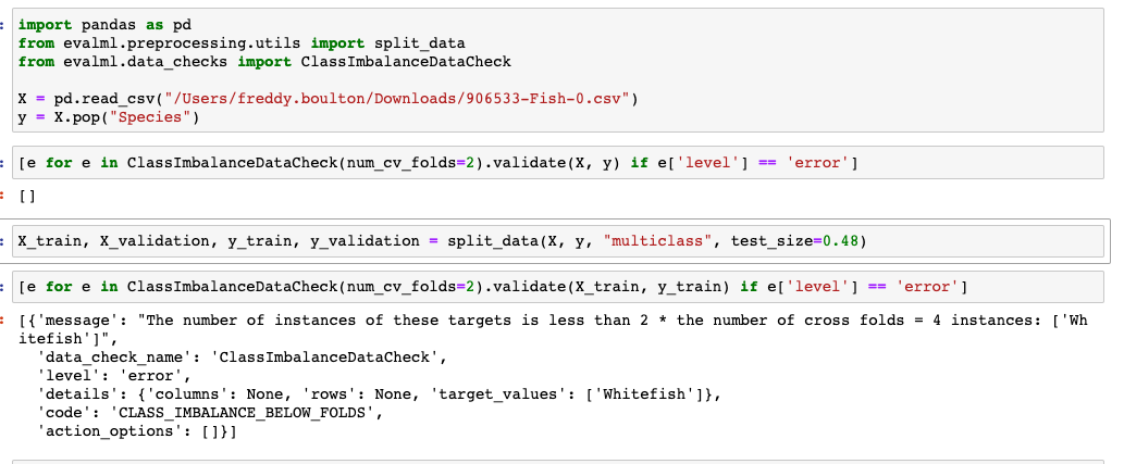 Add Optional Test Size Parameter To Classimbalancedatacheck · Issue 3334 · Alteryx Evalml · Github