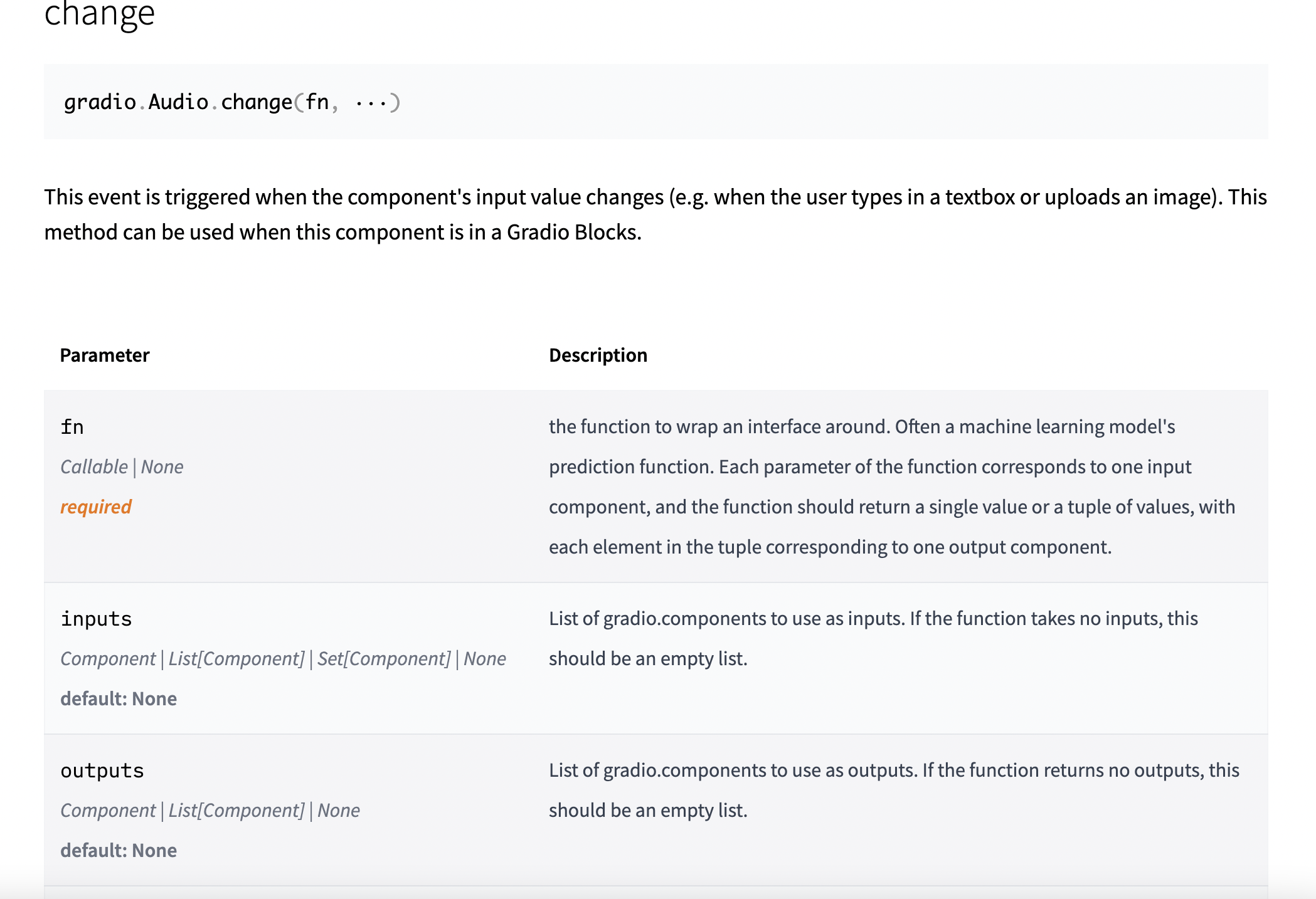Event Handler Parameter Documentation not showing on main · Issue #3433 ...