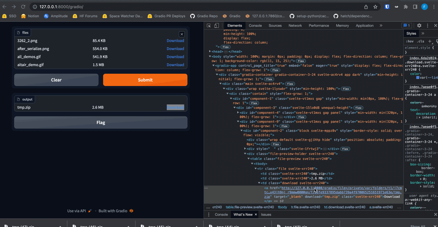 downloading file from /tmp fails · Issue #3688 · gradio-app/gradio · GitHub