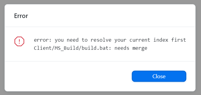 Unable to switch branch after resolve conflit on uncommited files · Issue #14467 · desktop ...