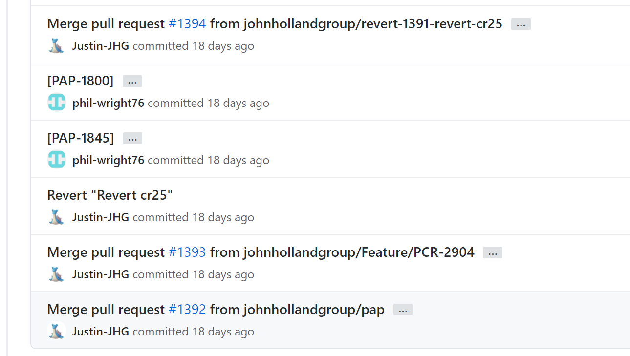 Github Desktop Displaying Incorrect Commit History For Default Branch When The Default Branch Is 