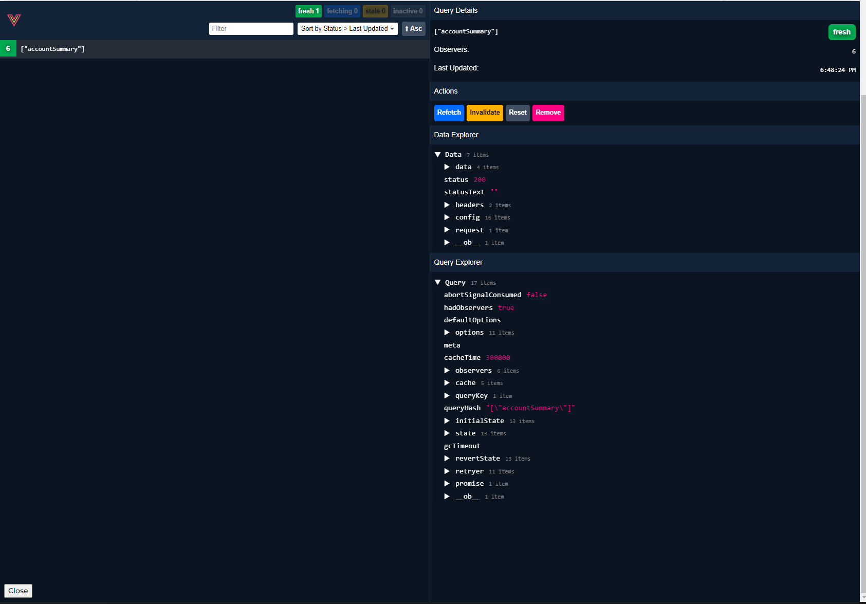 setQueryData() not updating dependent components · Issue #148 · DamianOsipiuk/vue-query · GitHub