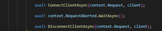 CancellationTokenCallback never fired when SSE connection ends in Azure Web App · Issue #35 ...